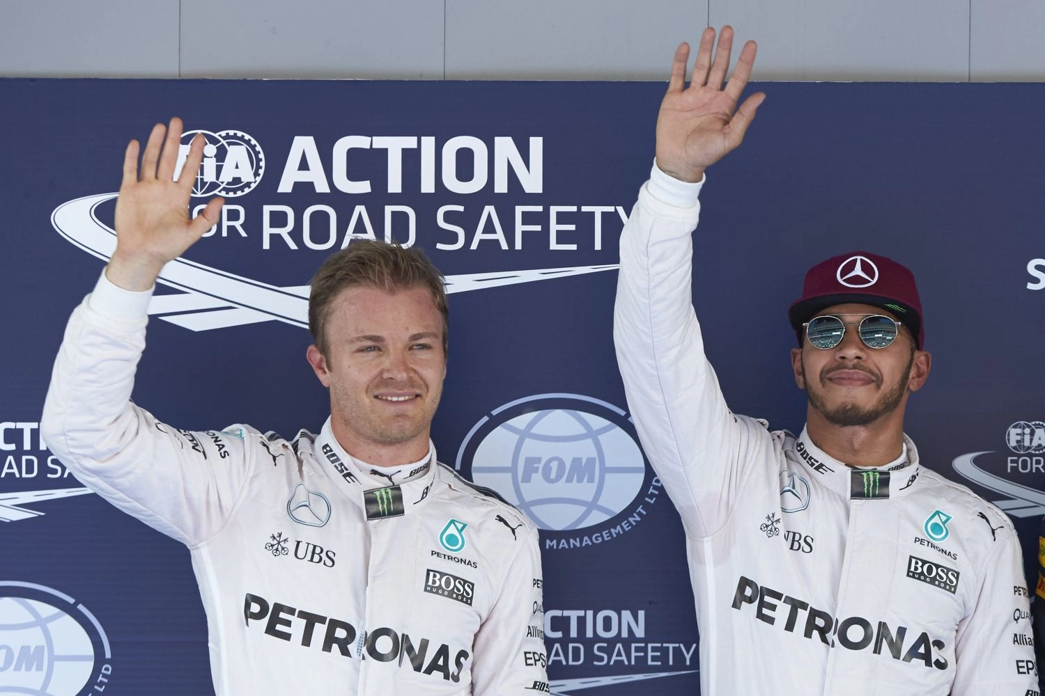 Lewis Hamilton and Nico Rosberg meet at the first corner - Motorsinside ...