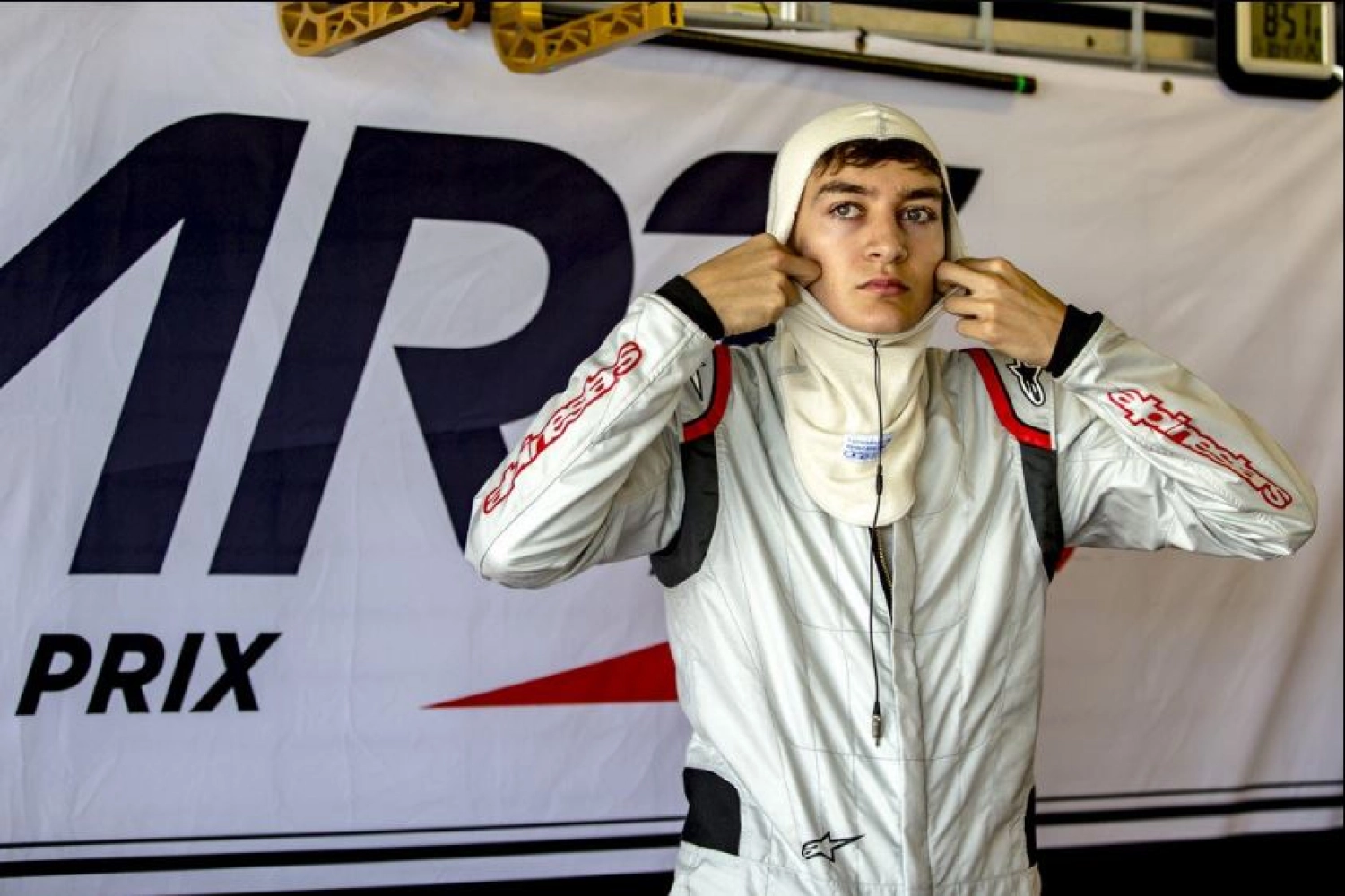 George Russell, new recruit to the Mercedes junior program ...