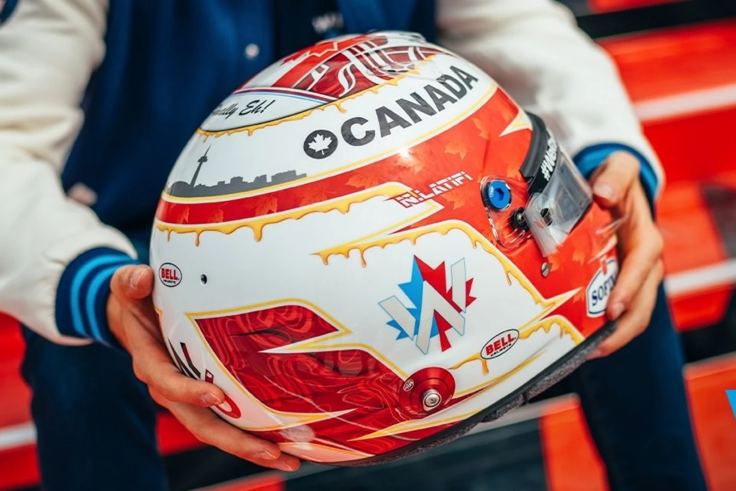 Latifi's special helmet for his national Grand Prix - Motorsinside English