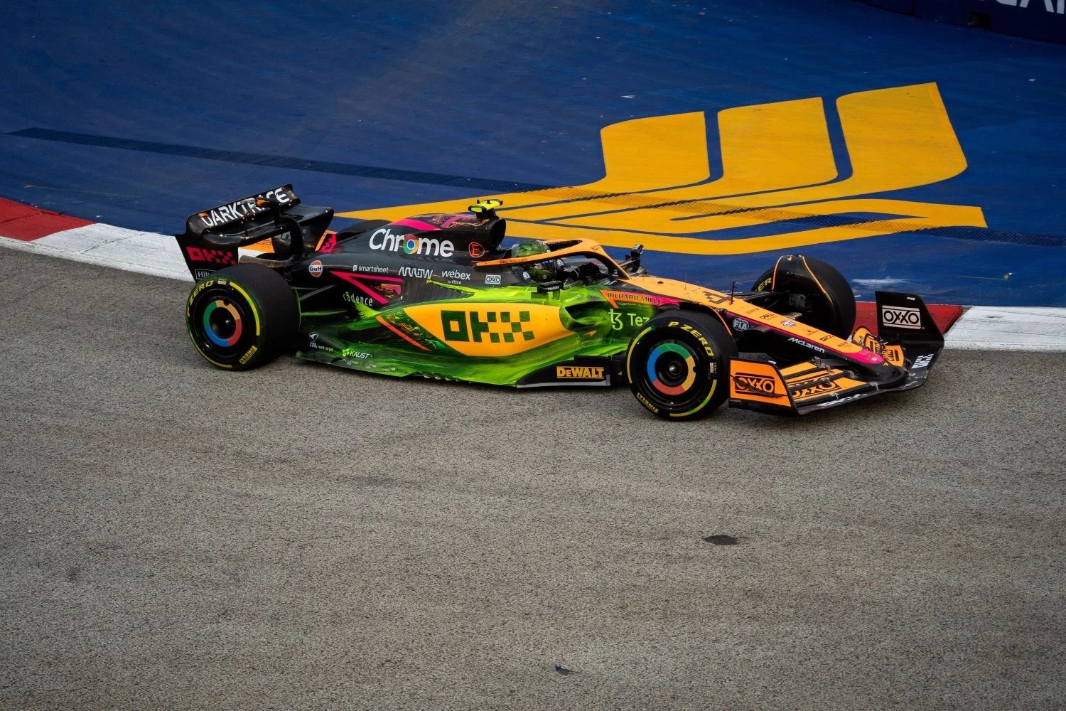 McLaren is testing a new asymmetrical air intake in Singapore ...