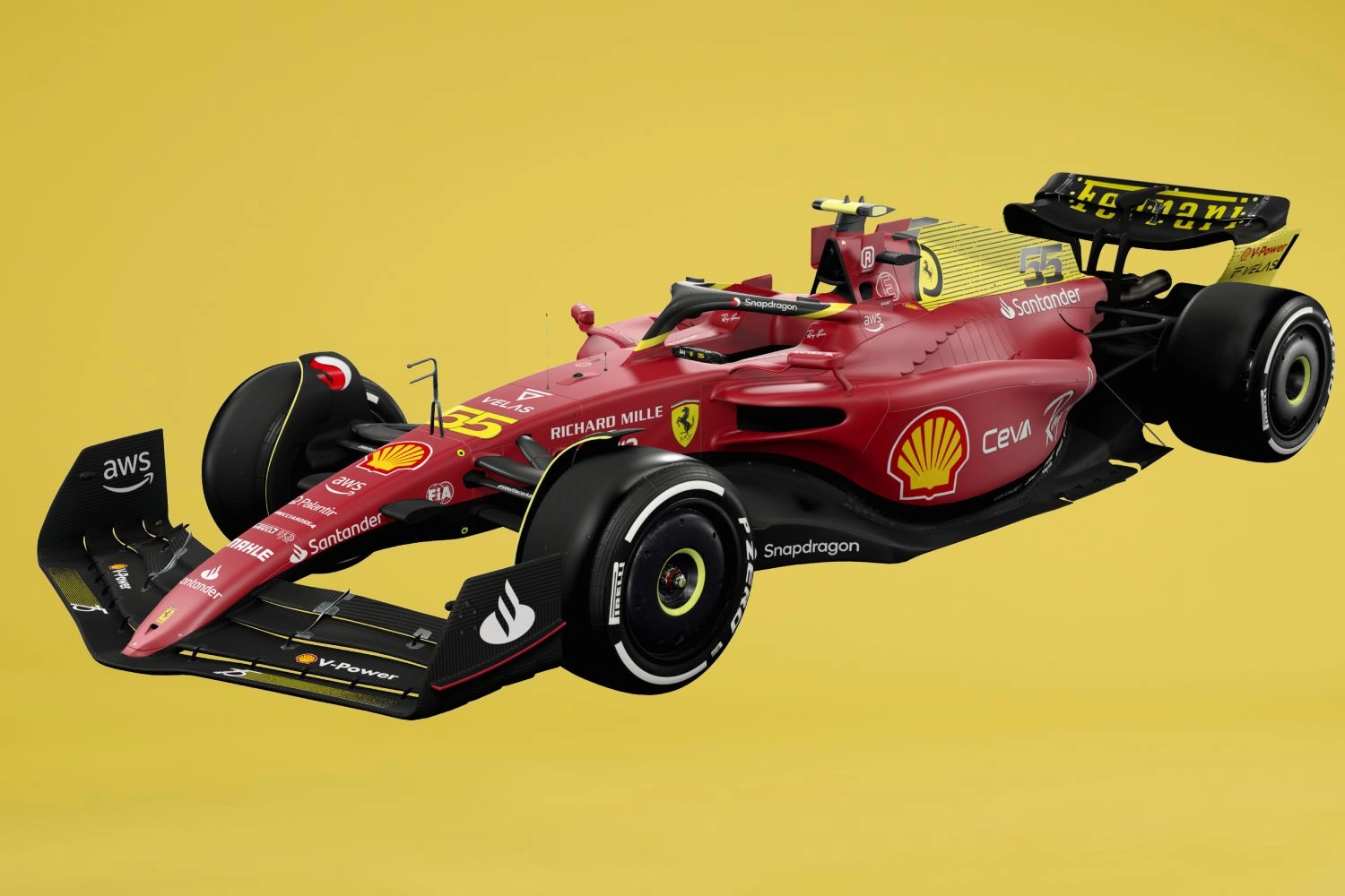 Ferrari finally unveils its special anniversary yellow livery ...