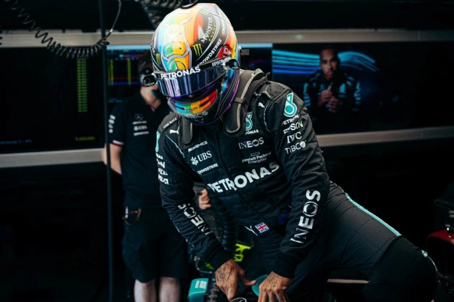 Lewis Hamilton will wear a rainbow helmet for the Miami GP ...