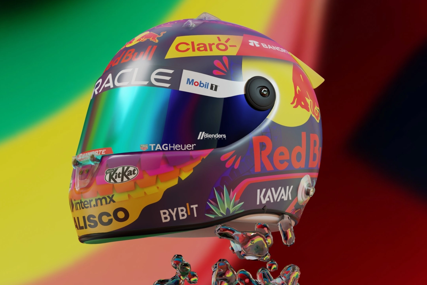 Sergio Perez, the design of his helmet in the colors of Mexico revealed ...